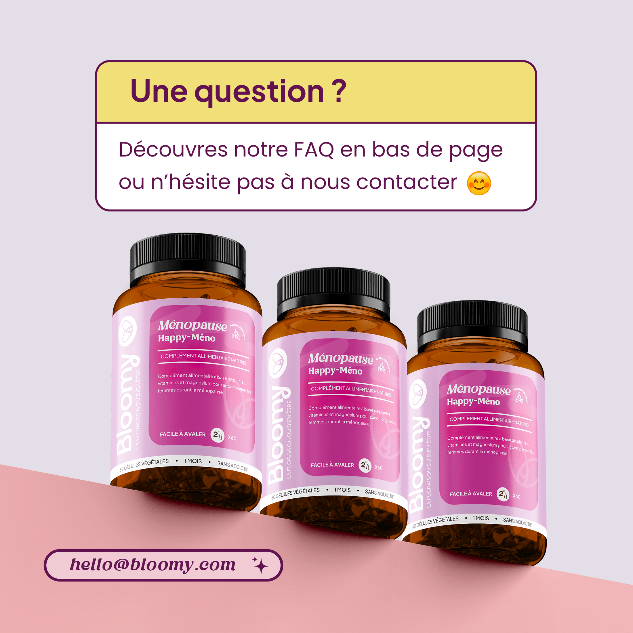 Pack ménopause : Happy méno & Bye bye stress